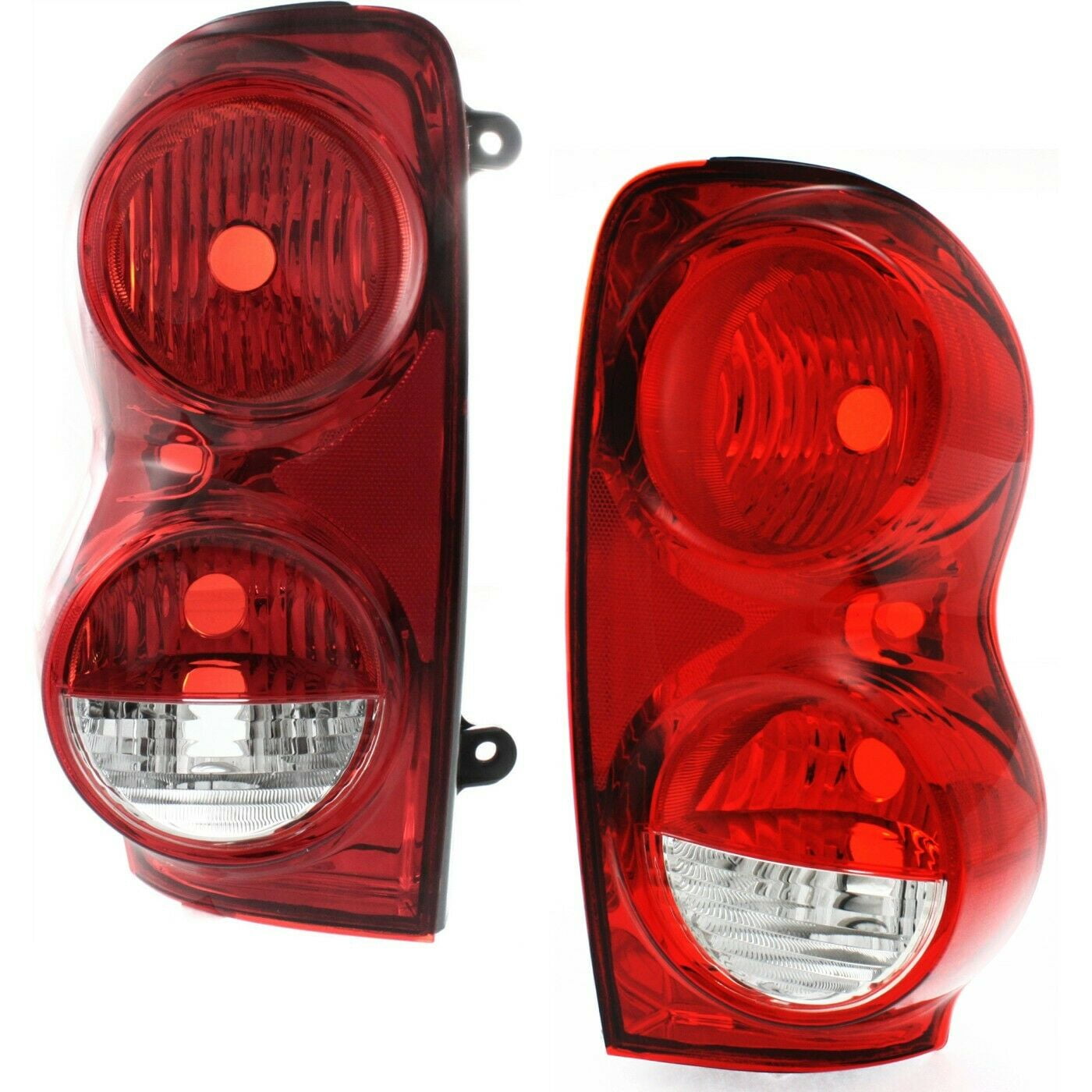 DAMAIJOY 2pcs Tail Light Bulb Left Right Side Clear & Red Lens Tail ...