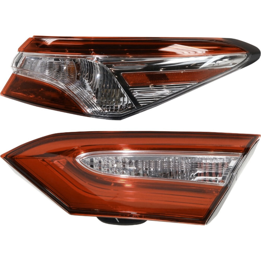 DAMAIJOY 2pcs Tail Light Driver Passenger Inner Outer Side Inner-Clear ...