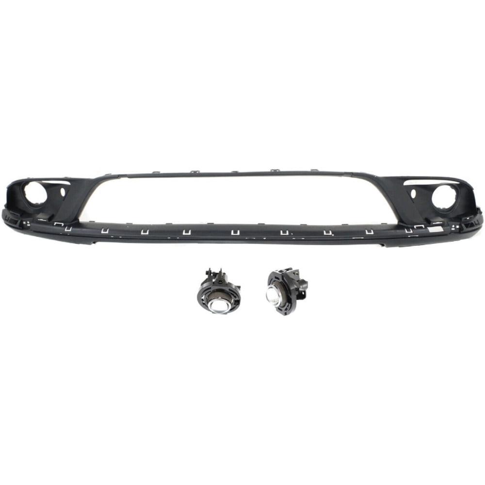 DAMAIJOY 3pcs Front Lower Textured Bumper Cover Fascias with Fog Lights ...