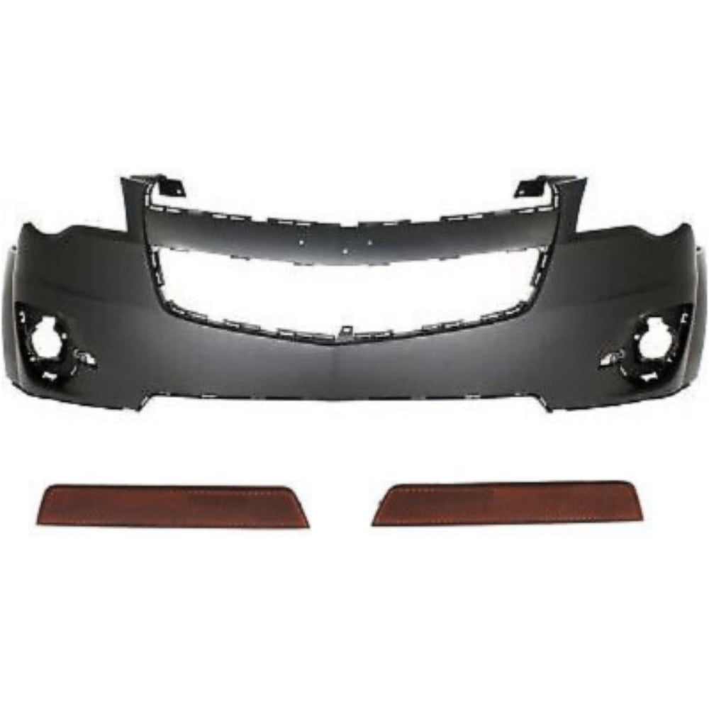 DAMAIJOY 3pcs Front Primed Bumper Cover Kit with Fog Light Holes ...