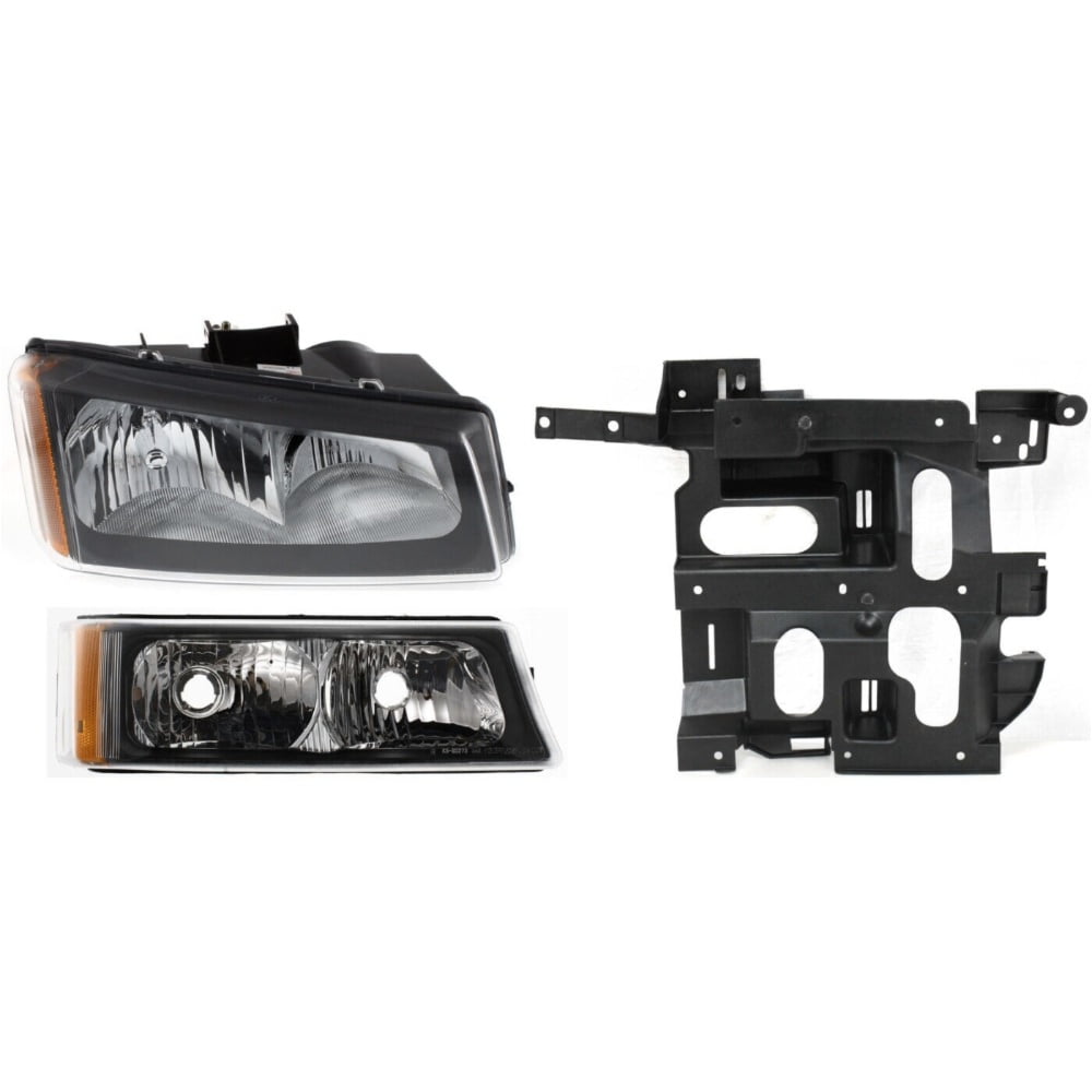 DAMAIJOY 3pcs Headlight Right Side W/ Bulb Headlamp for Chevy for ...