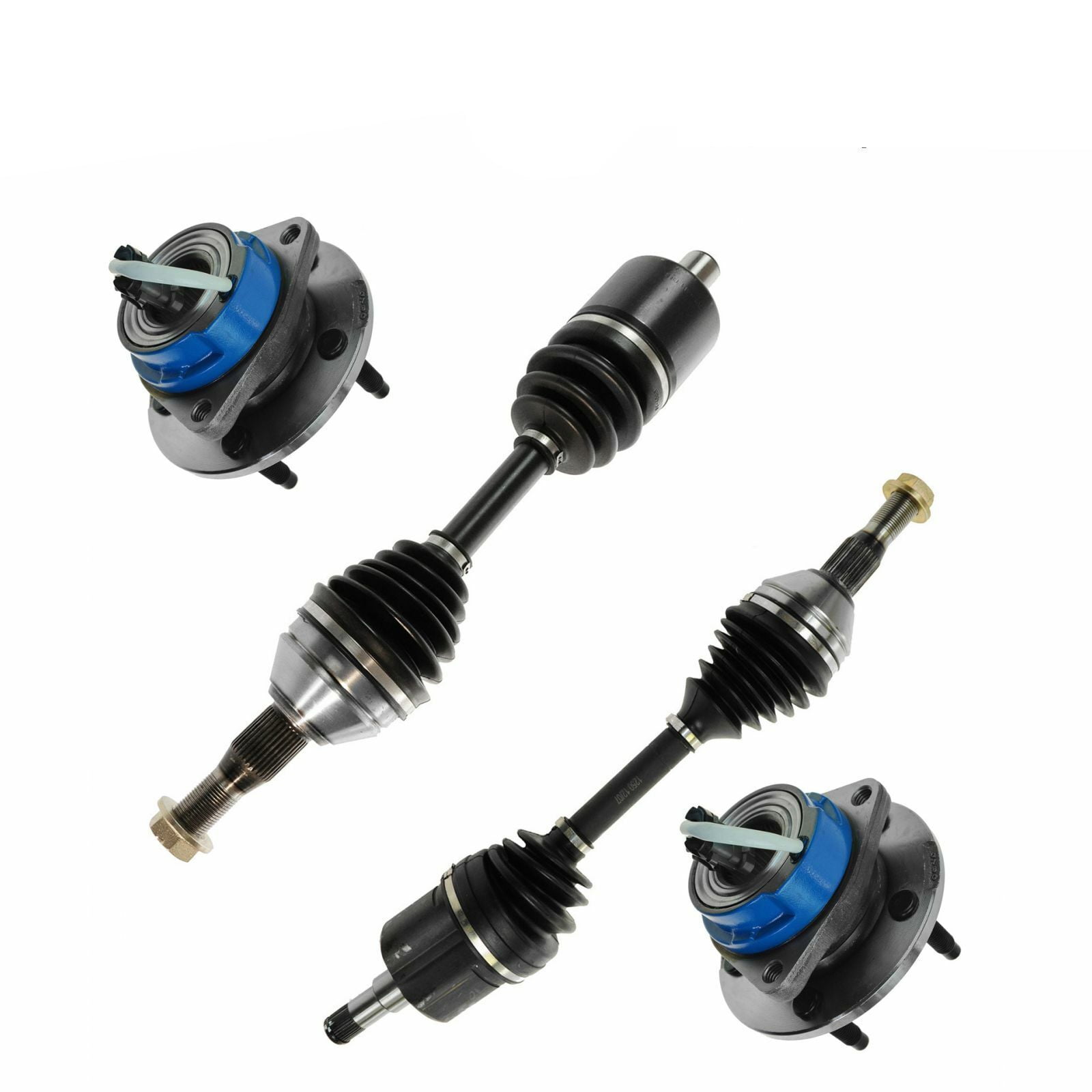 DAMAIJOY 4pcs Front Steering & Suspension Kit Set CV Axles & Hub ...