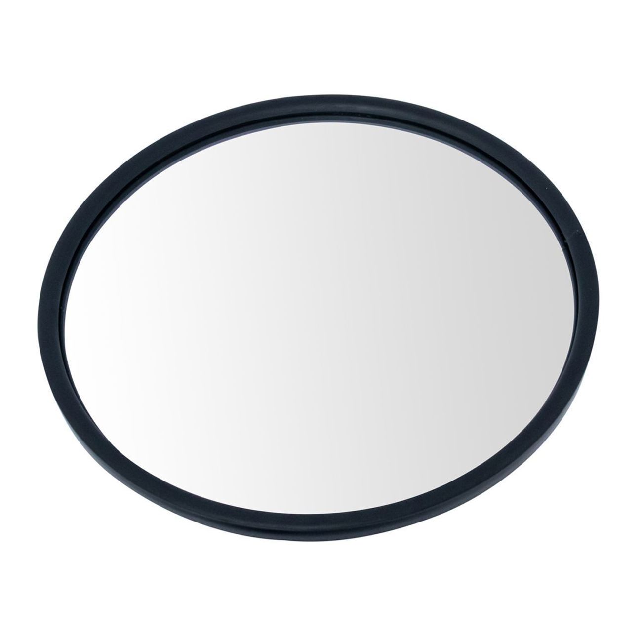 DAMAIJOY 5" Round Convex Steel Mirror Black Center Stud w/Mounting ...