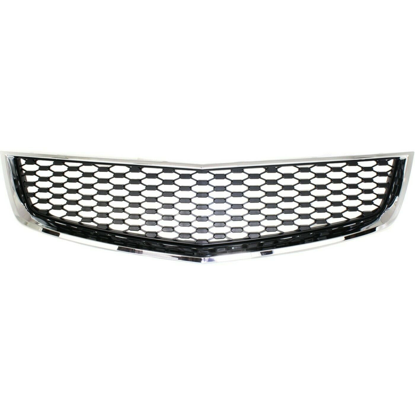 DAMAIJOY Bumper Grille Lower Side Chrome W/ Black Insert Without Emblem ...