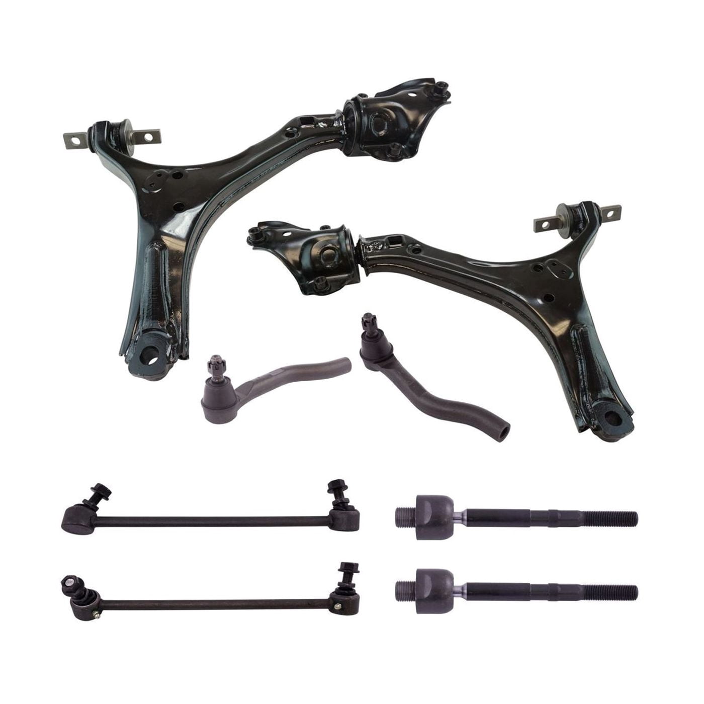 DAMAIJOY Control Arms Sway Links Tie Rods Steering Suspension Kit 8 ...