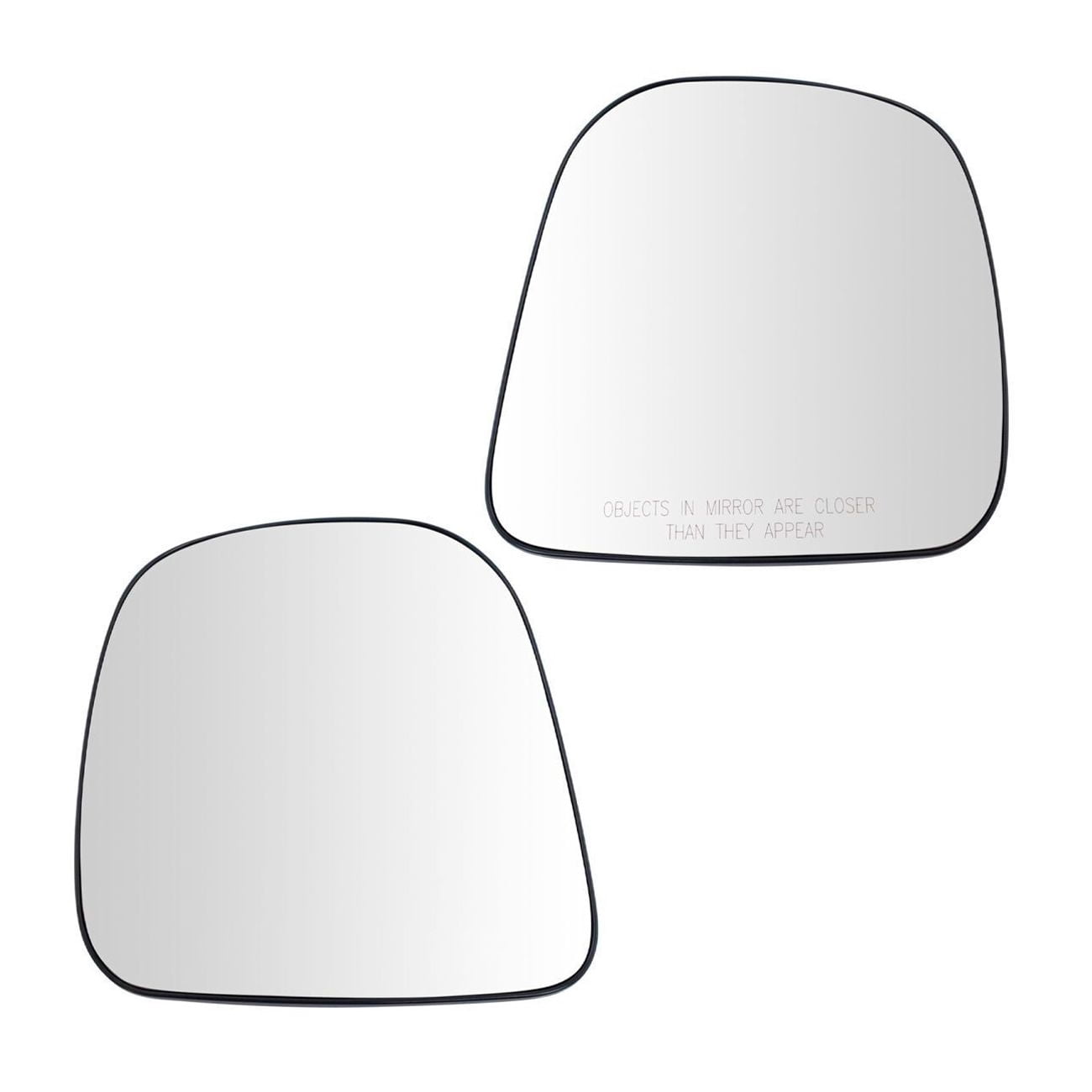 DAMAIJOY Exterior Mirror Glass Power Left & Sides Backing Plate 2pcs ...