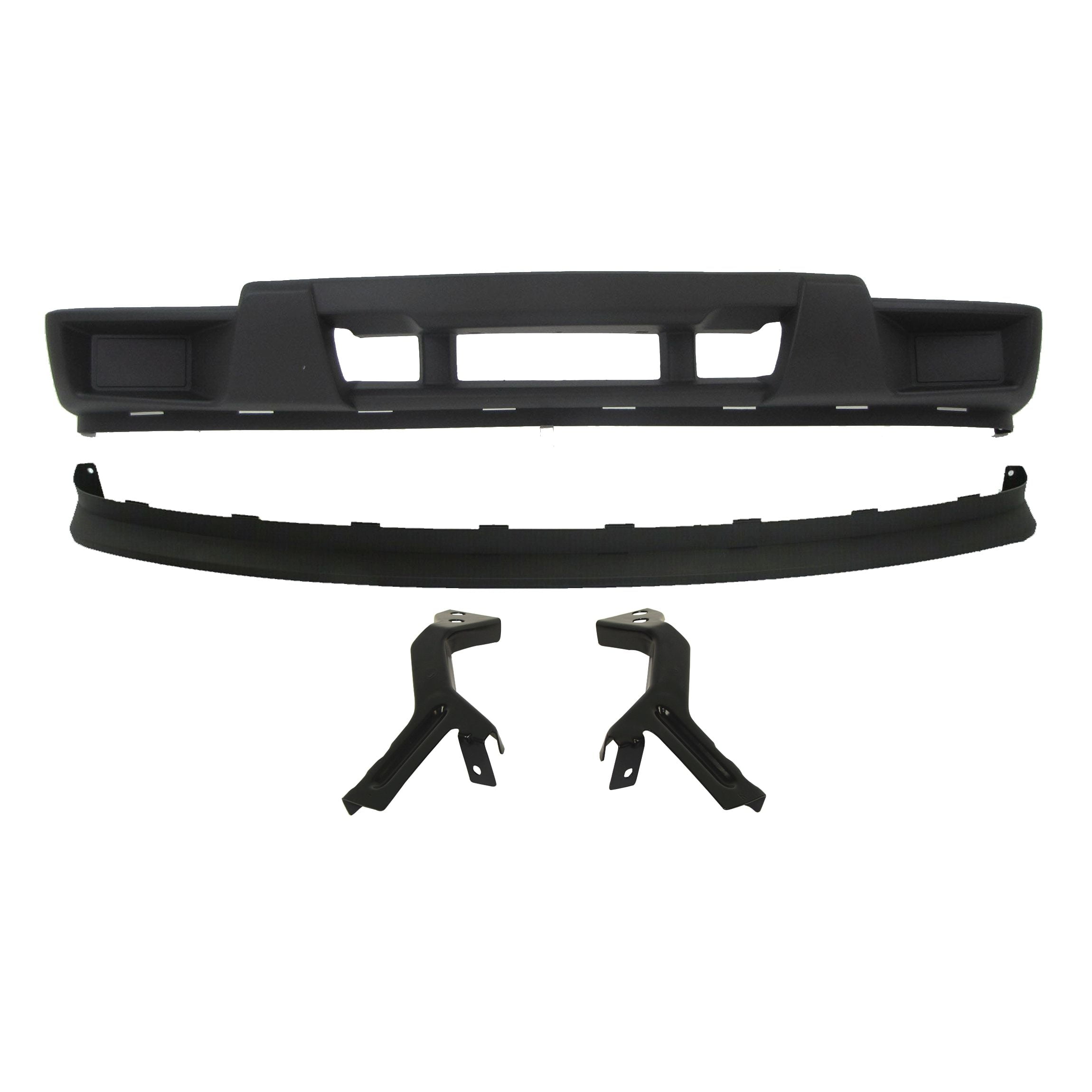 DAMAIJOY Front Bumper Lower Valance Air Dam Bracket 4Pc Fits W/O Fog Ho ...