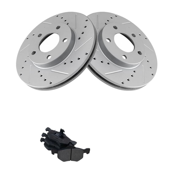 DAMAIJOY Front Metallic Brake Pad & Rotor Kit for Ford for Escape 2.0L ...