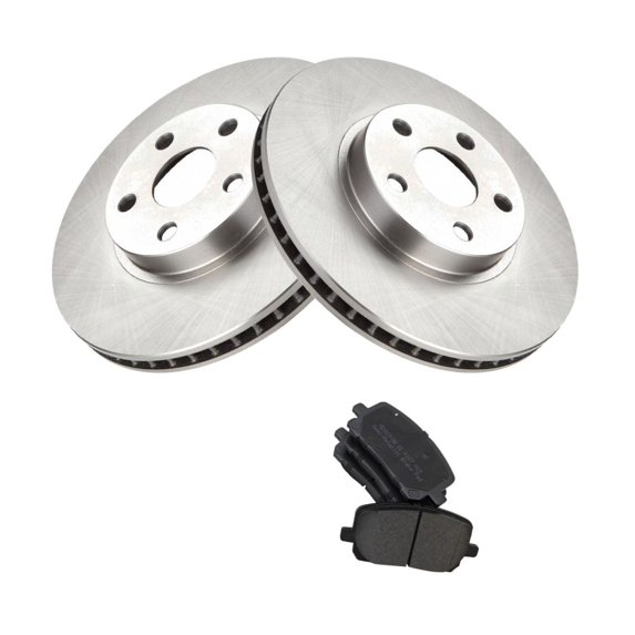 DAMAIJOY Front Posi Metallic Brake Pad Set & Rotor Pair Kit 5 Lug-Wheel ...