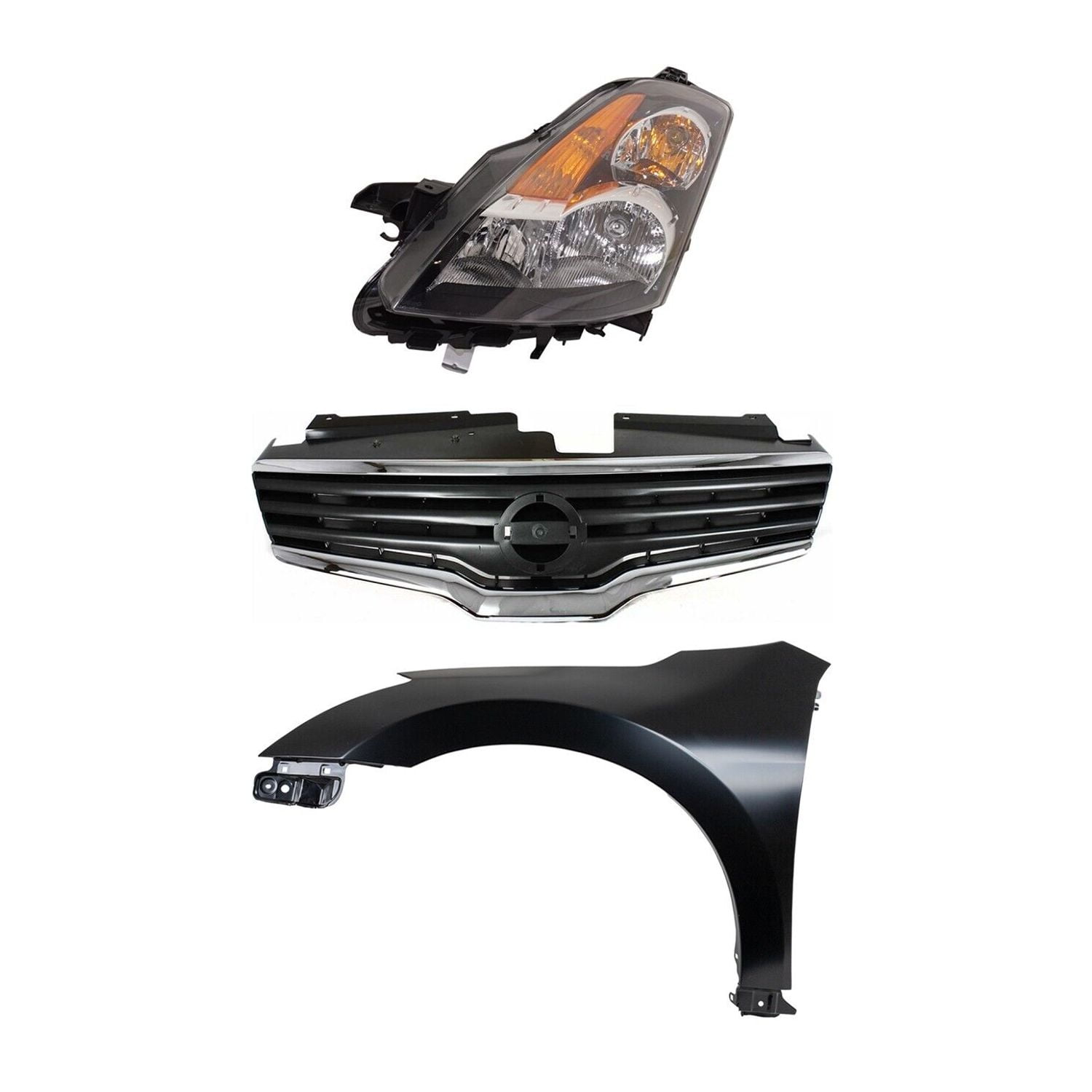 DAMAIJOY Headlight Driving Head Light Headlamp Driver Left Side Hand ...