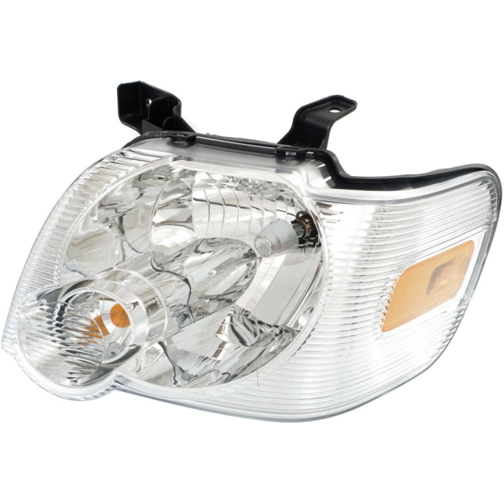DAMAIJOY Headlight Left Side Clear Lens Chrome Interior Lens W/ Bulb ...