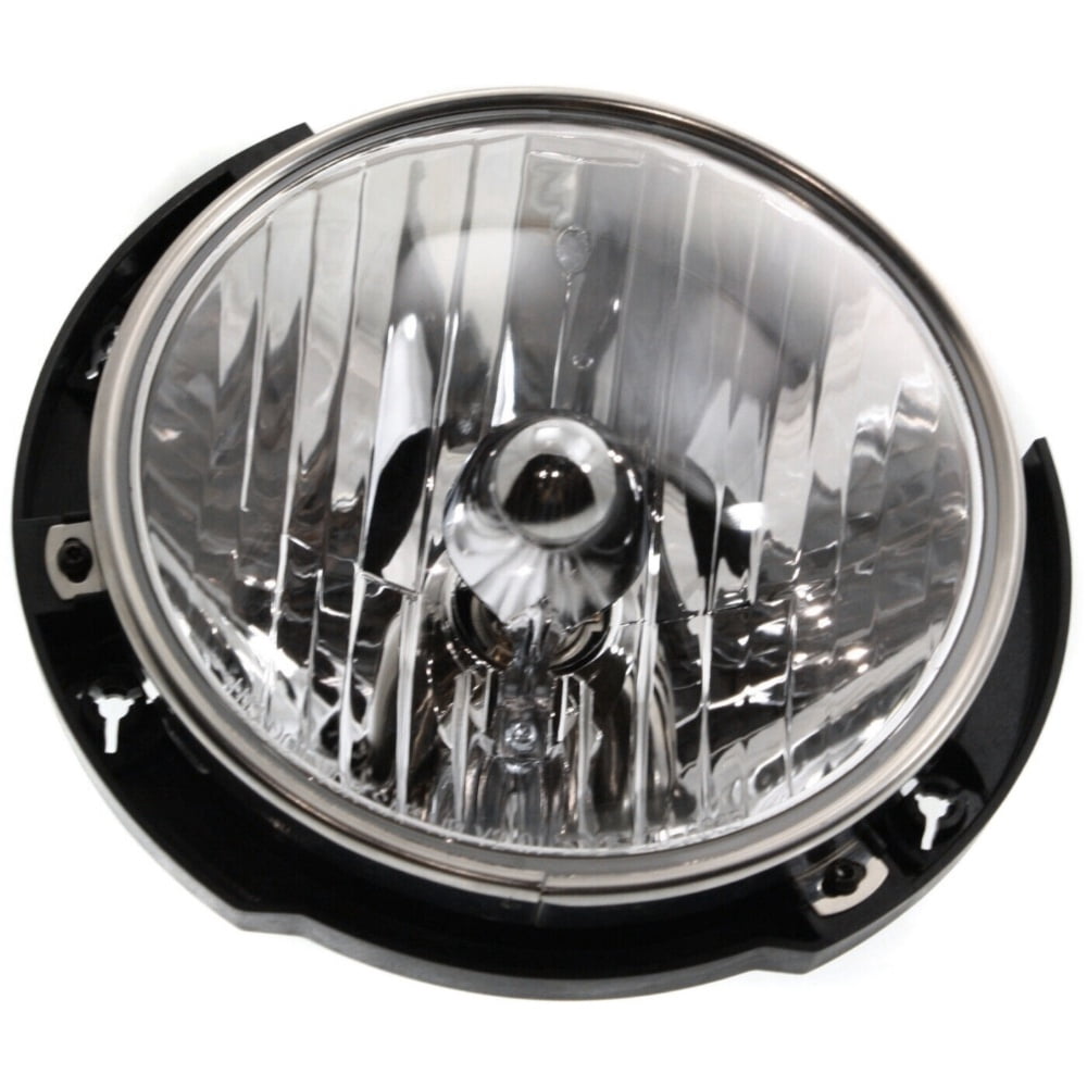 DAMAIJOY Headlight Right Side Clear Lens W/ Bulb Headlamp for Jeep for ...