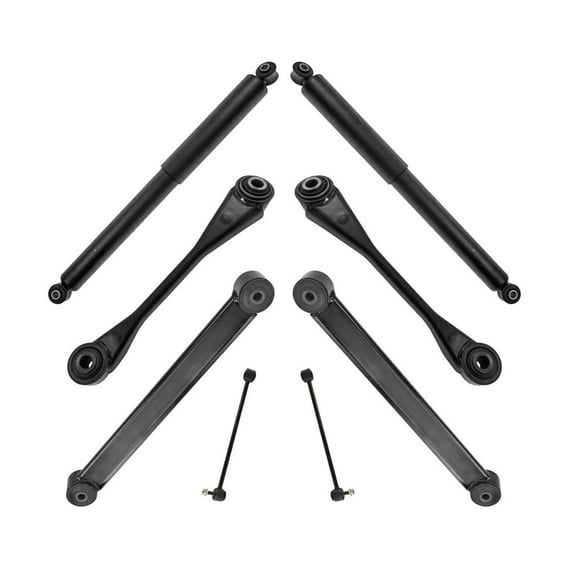 DAMAIJOY Piece Rear Suspension Kit Upper & Lower Control Arms Links ...