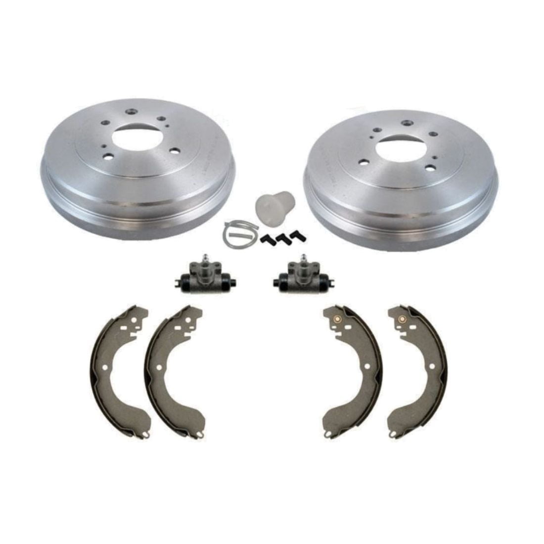 DAMAIJOY Rear Drums Brake Shoes Wheel Cylinders Bleeding Kit for Nissan ...