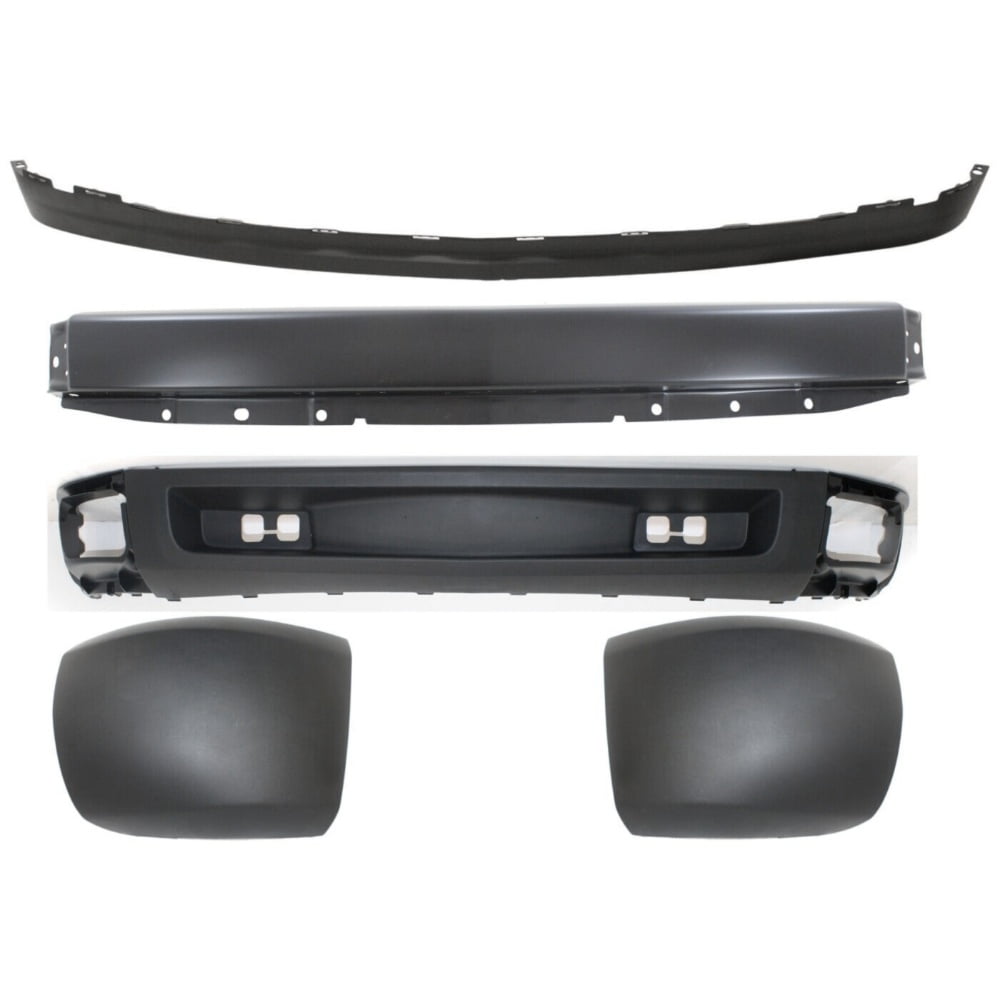 DAMAIJOY Set of 5 Bumper Face Bars Front for Chevy for Silverado 1500 ...