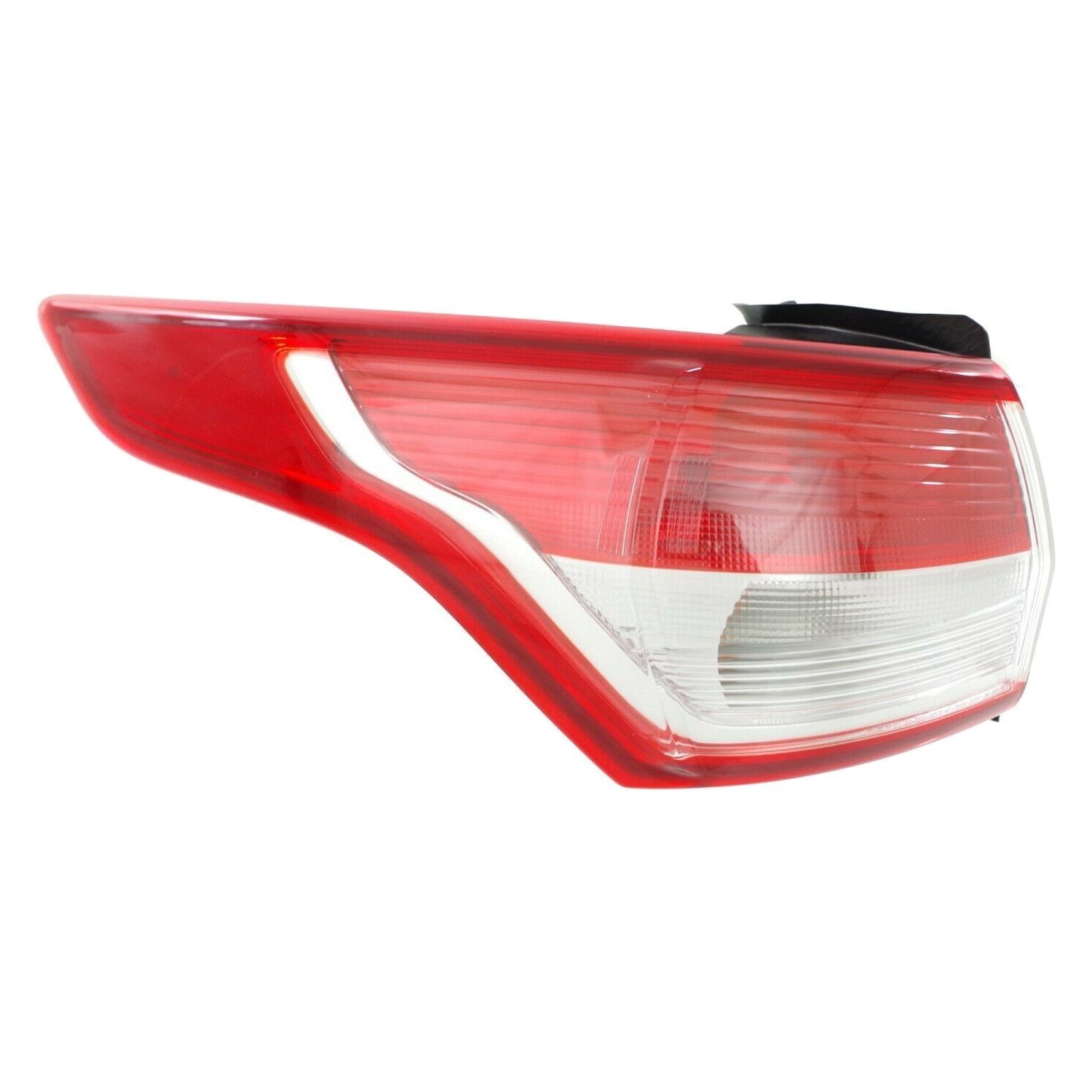 DAMAIJOY Tail Light Bulb Driver Outer Side Clear & Red Lens W/ Bulb ...