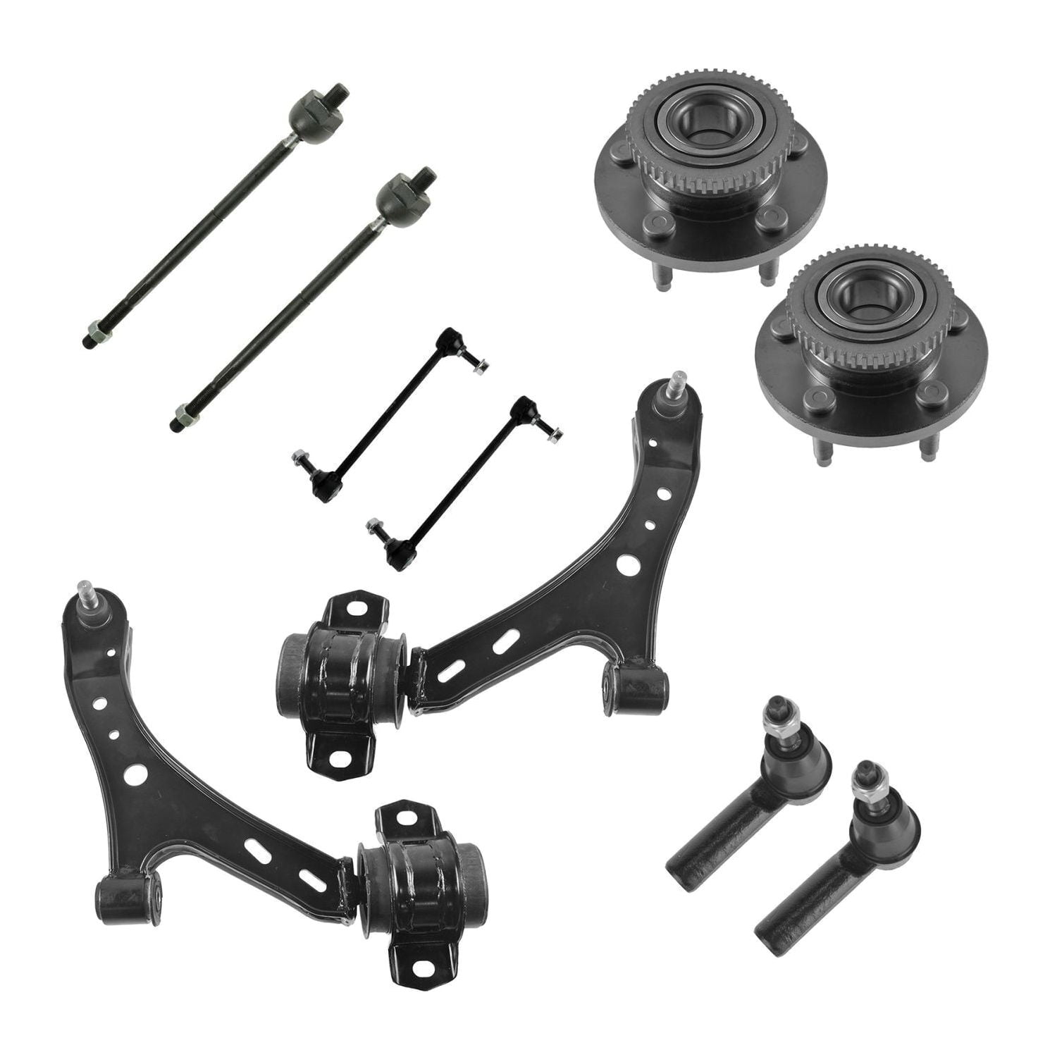 DAMAIJOY Wheel Hub Bearing Control Arm Ball Joint Tie Rod Sway Bar 10 ...