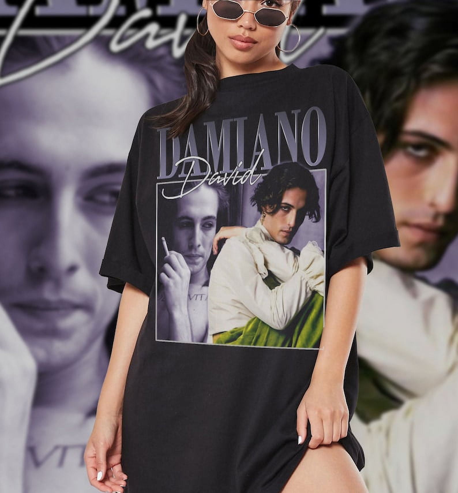DAMIANO DAVID T-Shirt, Damiano David Homage TT-Shirt, Damiano David Fan ...