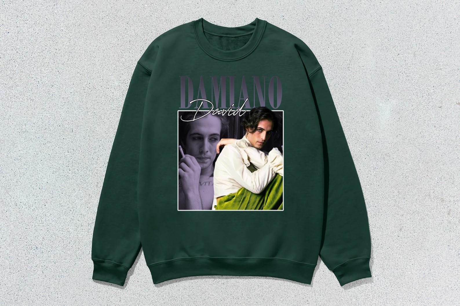 DAMIANO DAVID Vintage Shirt, Damiano David Homage Tshirt, Damiano David ...