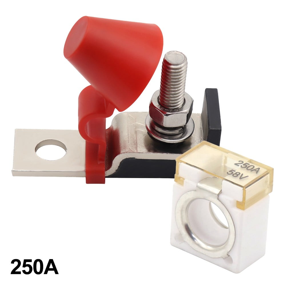 DAMIFU 100A 150A 200A 250A 300A Battery Fuse Holder 58V DC ABS Fuse ...
