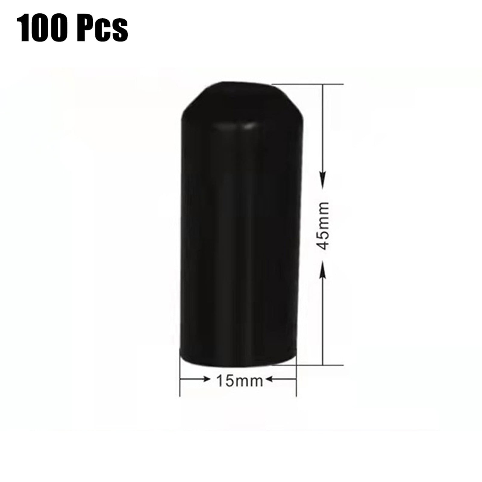 DAMIFU 100pcs Warm Shrink End Cap Heat Shrink Cap Waterproof Protection ...