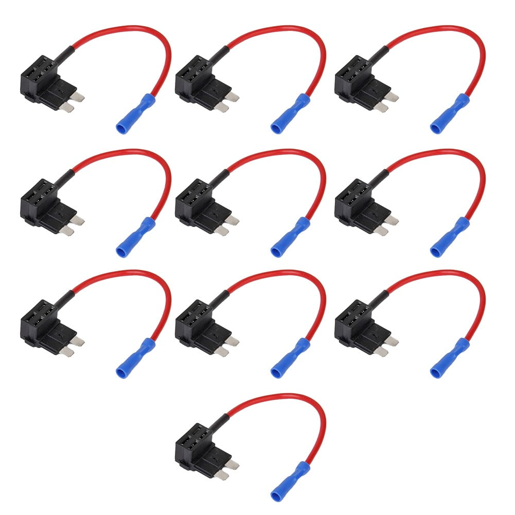 DAMIFU 10x ATO ATC Blade Fuse TAP Dual Circuit Adapter Auto CAR ...
