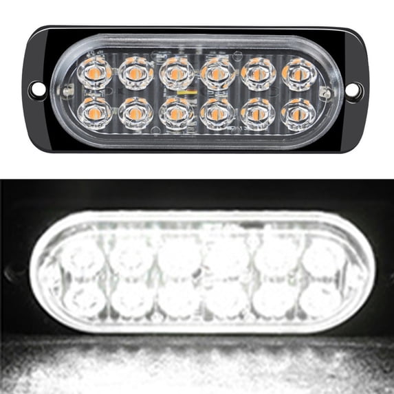 DAMIFU 12 Led Strobe Side Light Strobe Flashing Lightbar Car Truck Lamp ...
