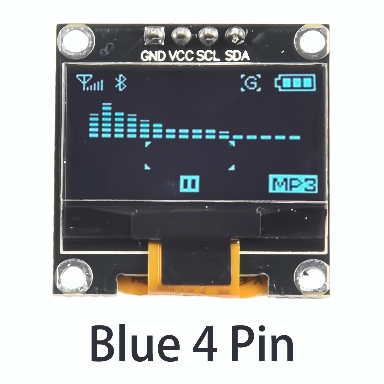 Damifu 128x64 Oled Display Module For Arduino High Brightness And
