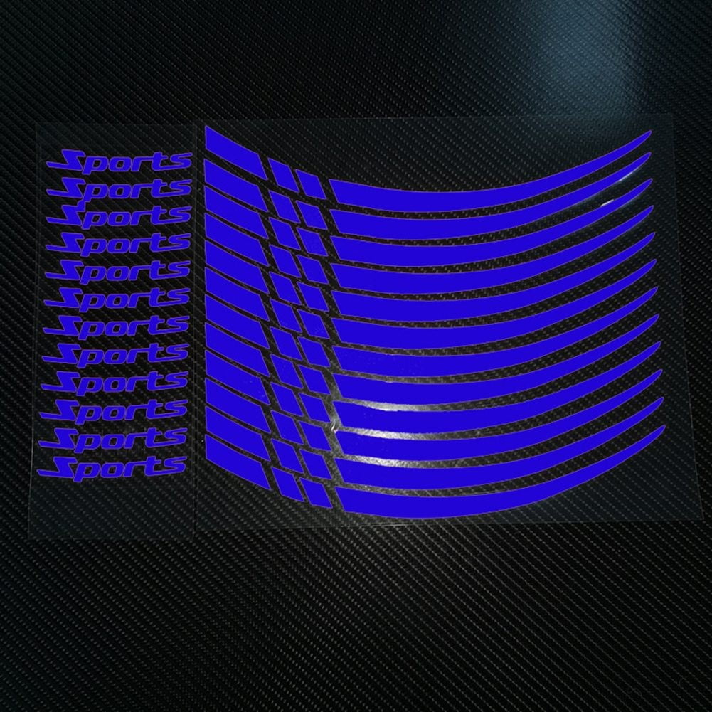 DAMIFU 12PCS/set Motorcycle Wheel Rim Stripe Wheel Decal Tape Sticker ...