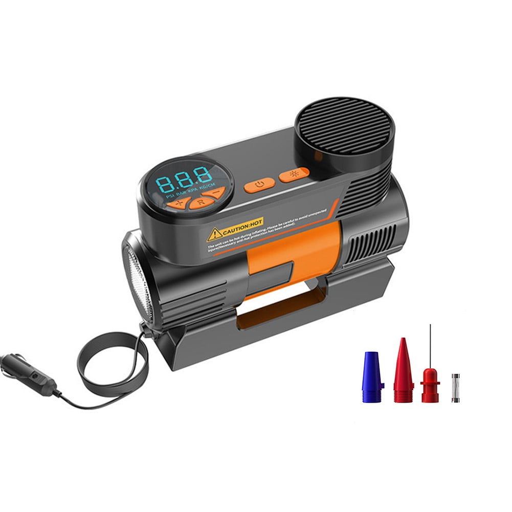 DAMIFU 12V Large Digital Display Screen Tyre Inflator Air Compressor ...