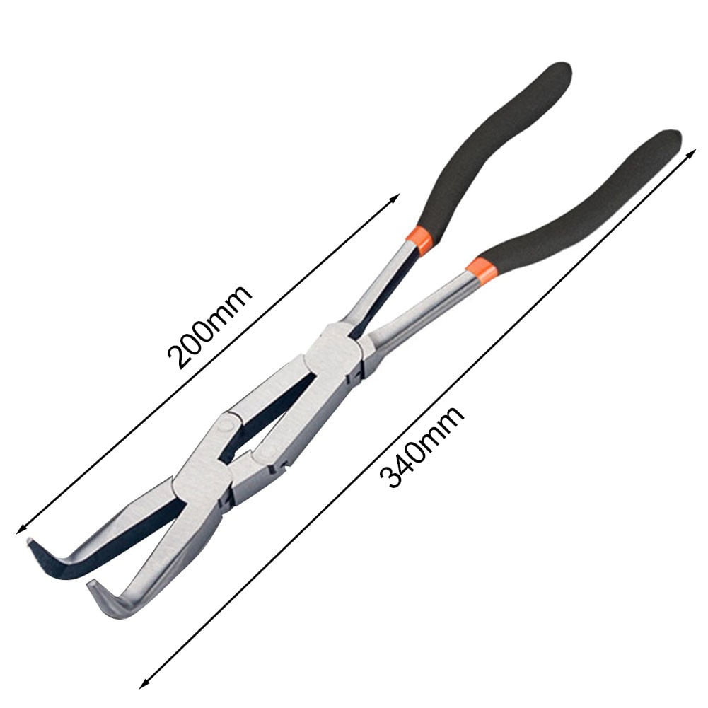 DAMIFU 13 Inch Double Joint Extended Needle Nose Pliers Clamping Pliers ...