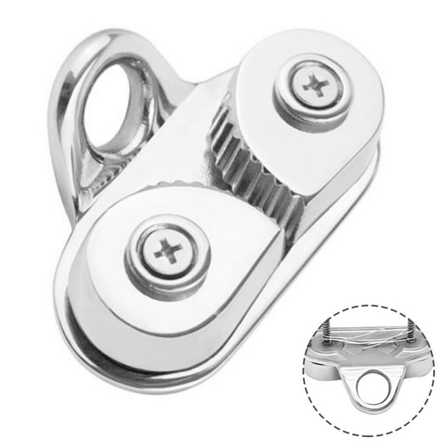 DAMIFU 1x Stainless Steel Cam Cleat Boat Fairlead For Marine Sailing ...