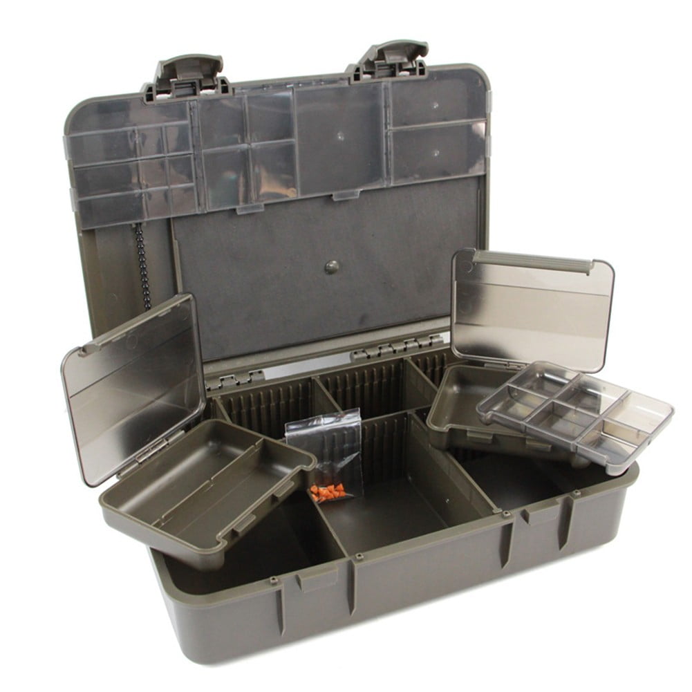 DAMIFU 2+1 Carp Fishing Storage Box Assorted Fishing Rig Box With ...