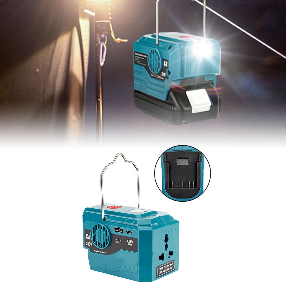 DAMIFU 200W Power Inverter For BS/DW/MWQ 18V Battery DC 18V to AC 220 ...