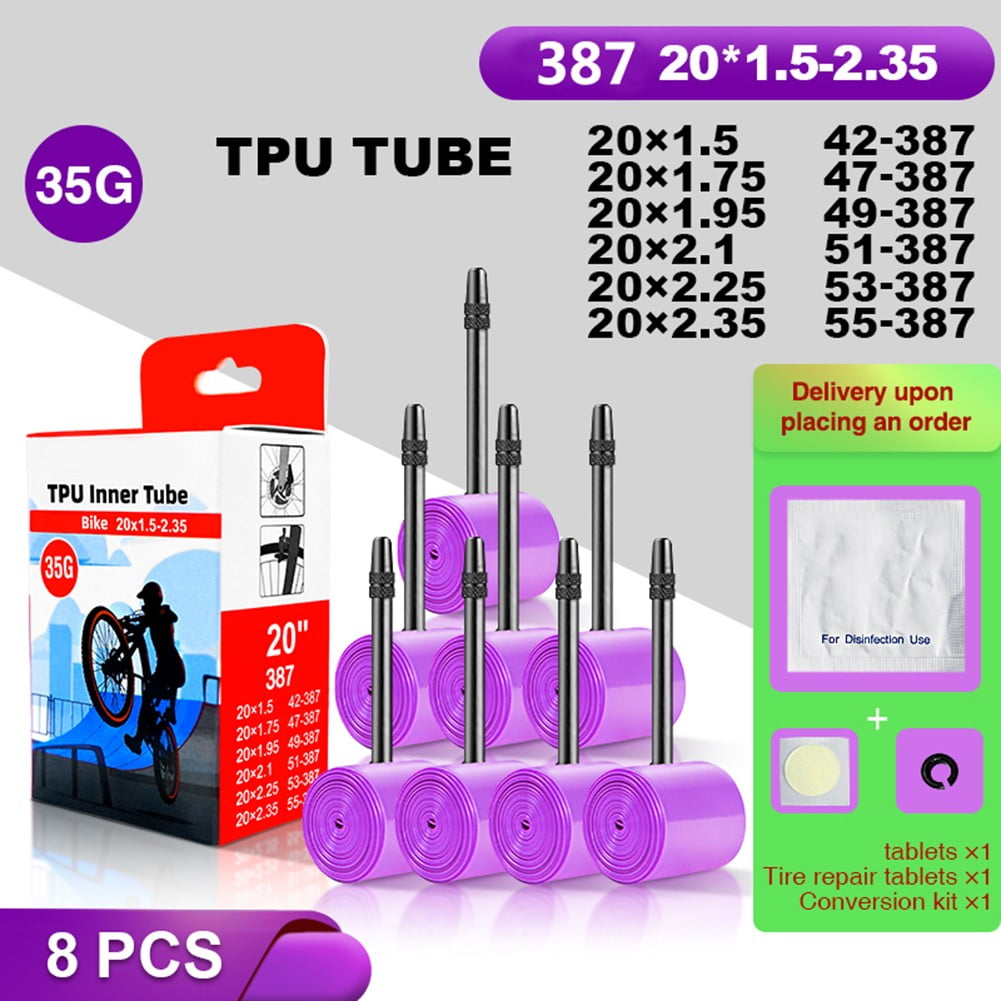 DAMIFU 20inch 387 20x1.5-2.35 Bike Inner Tube Ultralight 35g TPU Tire For BMX387 Bicycle Inner ...