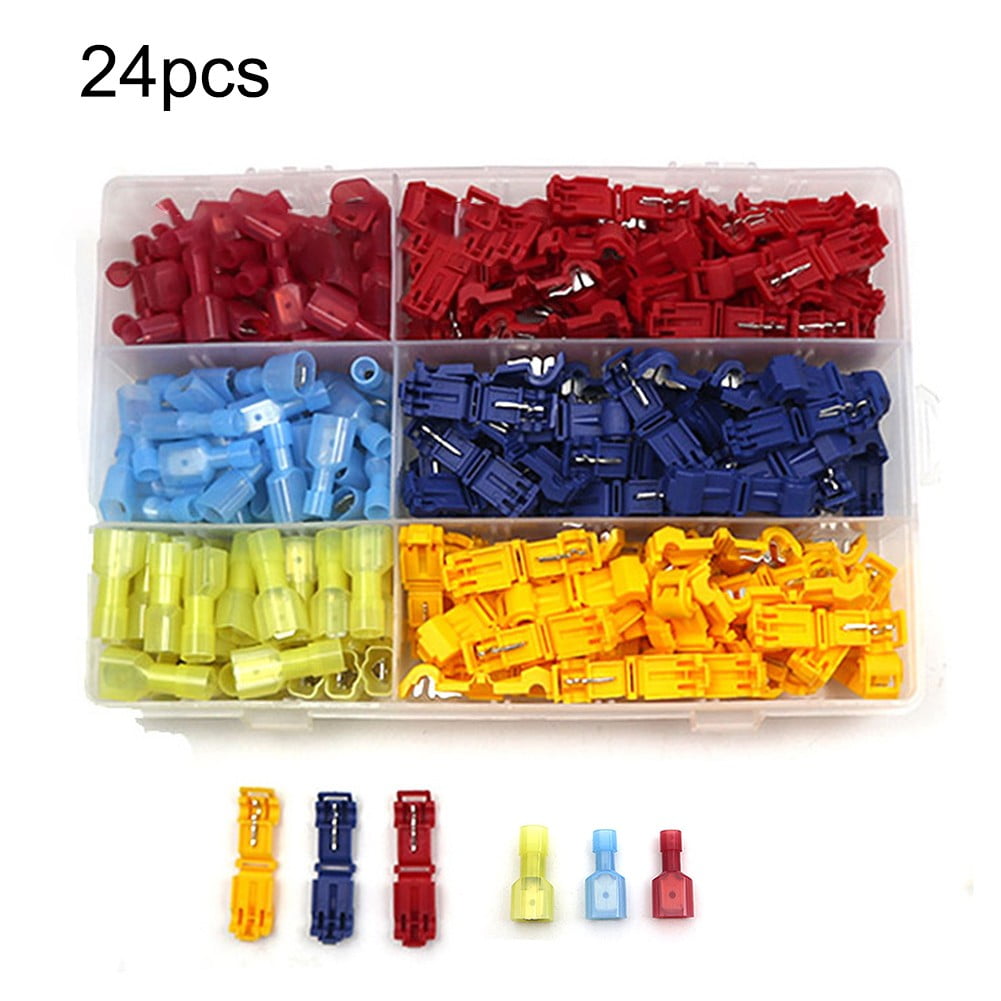 DAMIFU 240pcsT Type Line-Breaking-Free for Main Line Branch Terminal ...