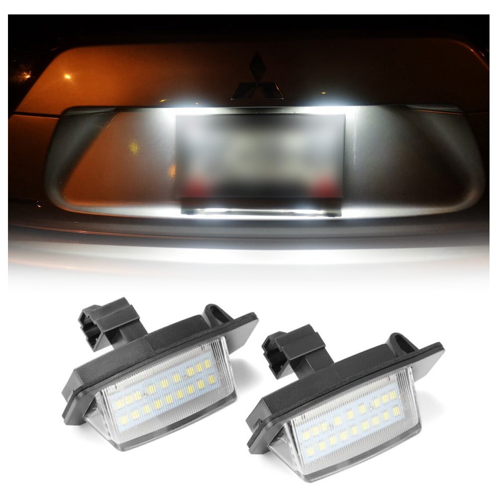 DAMIFU 2X LED Number License Plate Lights Lamp For Mitsubishi Outlander ...