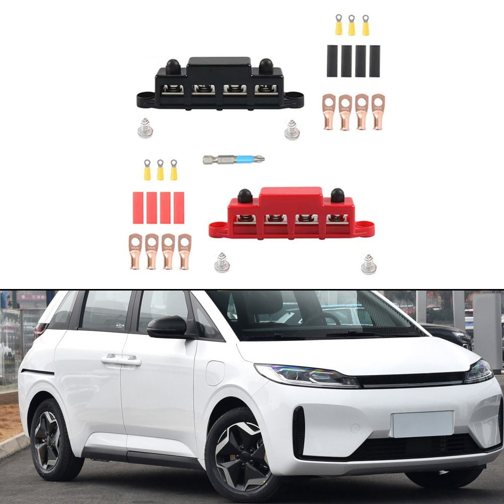 DAMIFU 2pcs 12V-48V M8 Bus Bar Power Distribution Block Set For Car ...