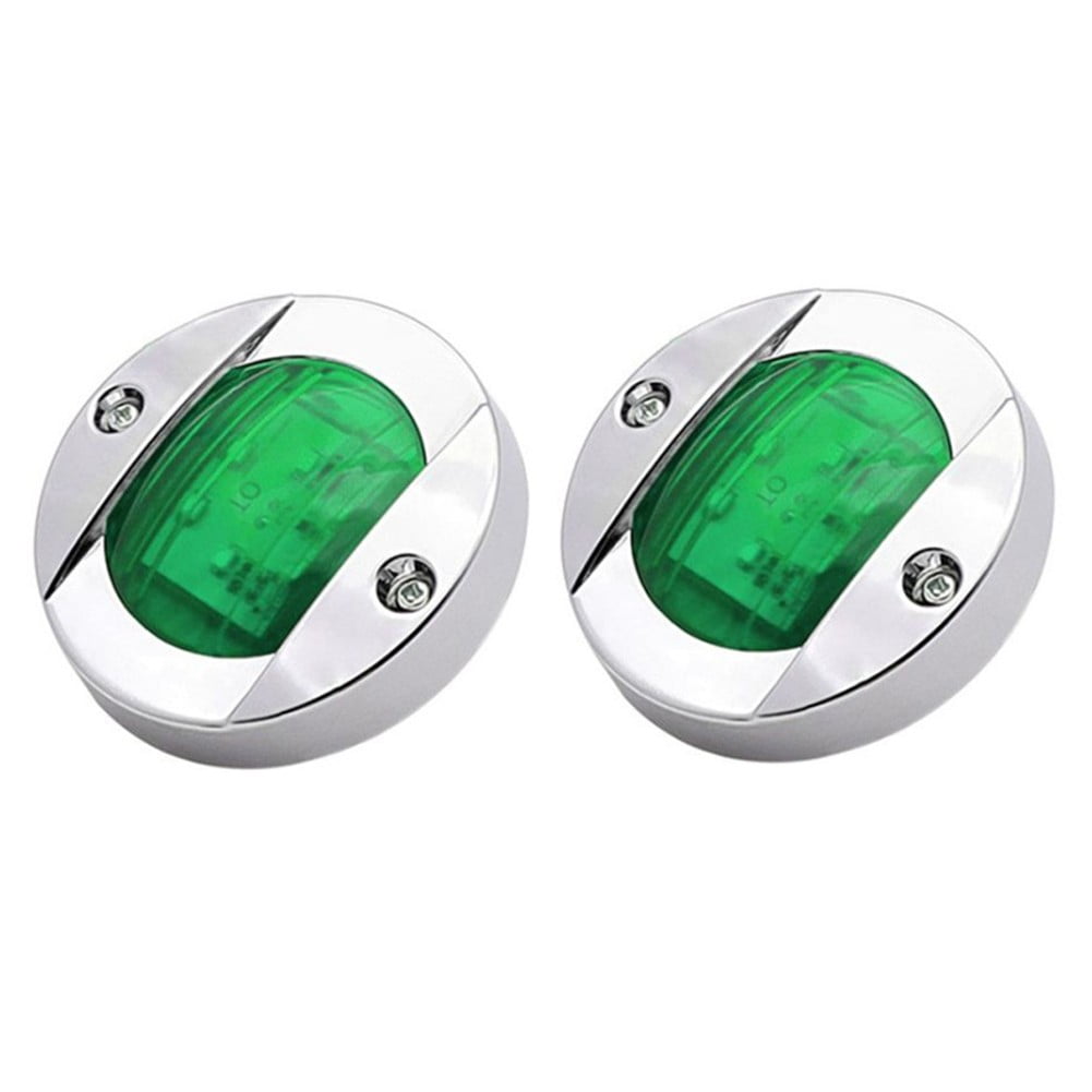 DAMIFU 2pcs Red Green Navigation Boat Light LED 12V Yacht Stern Signal ...