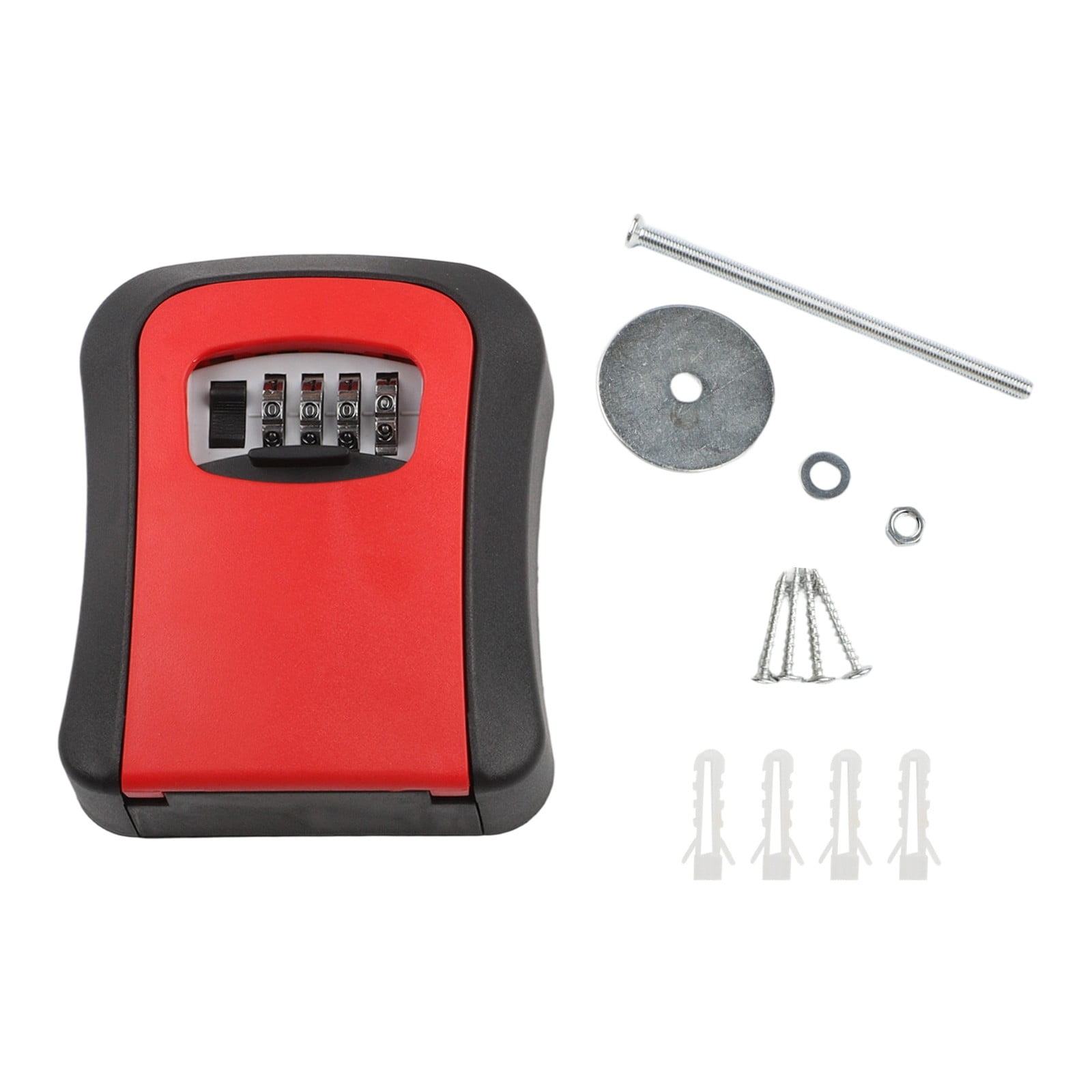 DAMIFU 4-Digit Password Storage Combination Lock Box Outdoor Use For ...