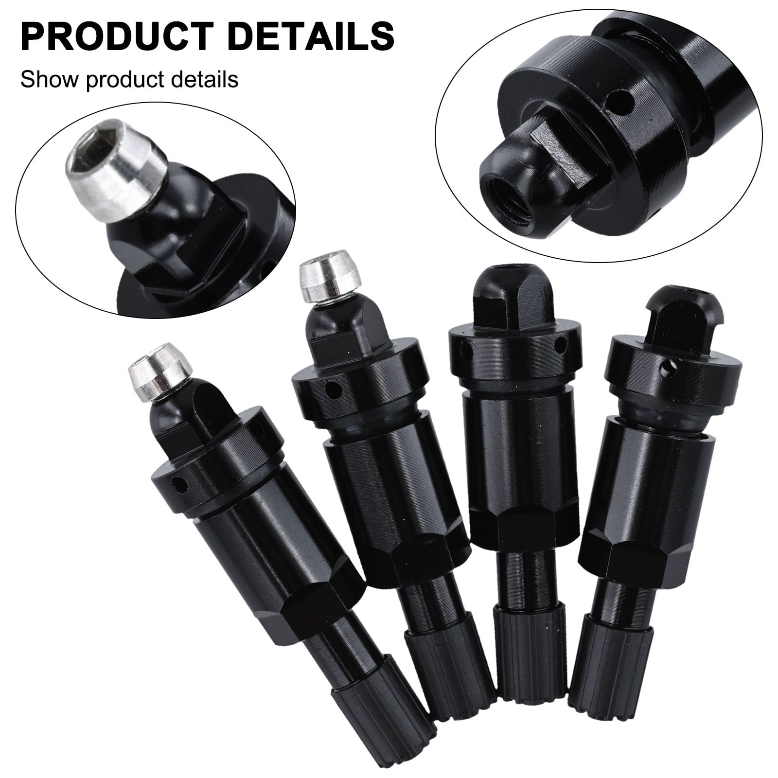 DAMIFU 4pcs Car TPMS Aluminum Valve Stem Service Kit Tire Valves Secure ...