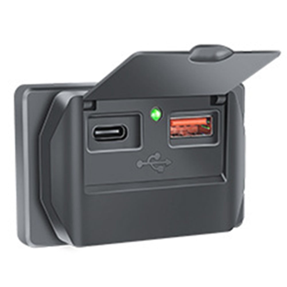 DAMIFU 5VQC+PD Car charger usb power Outlet with Switch LED Light for ...
