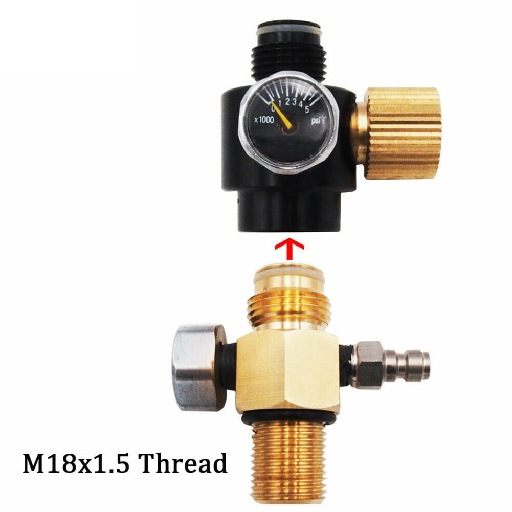 DAMIFU Adjustable Pressure Regulator For HPA Tank Needle Valve 4500psi ...