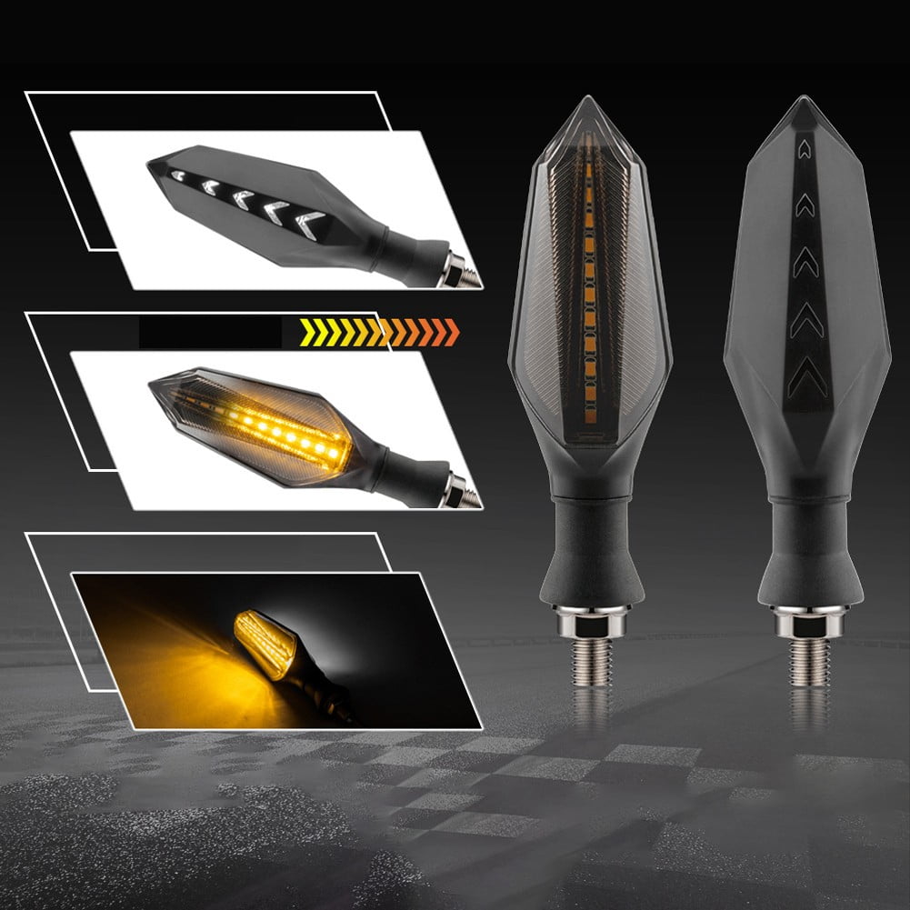 DAMIFU Arrow-shaped double-sided LED water flow electric vehicle turn ...