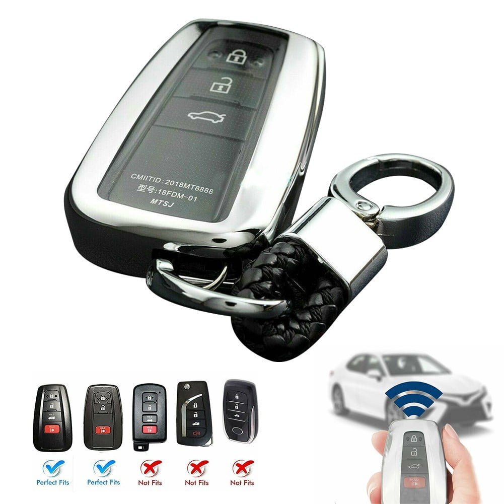 DAMIFU Car Key Fob Cover Case Chain For Toyota for Highlander for Camry ...