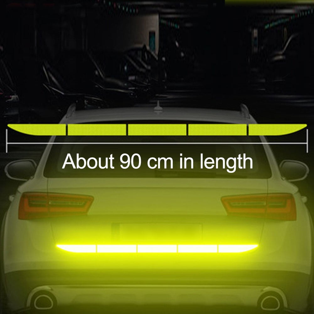 DAMIFU Car trunk body safety reflective sticker long distance sign ...