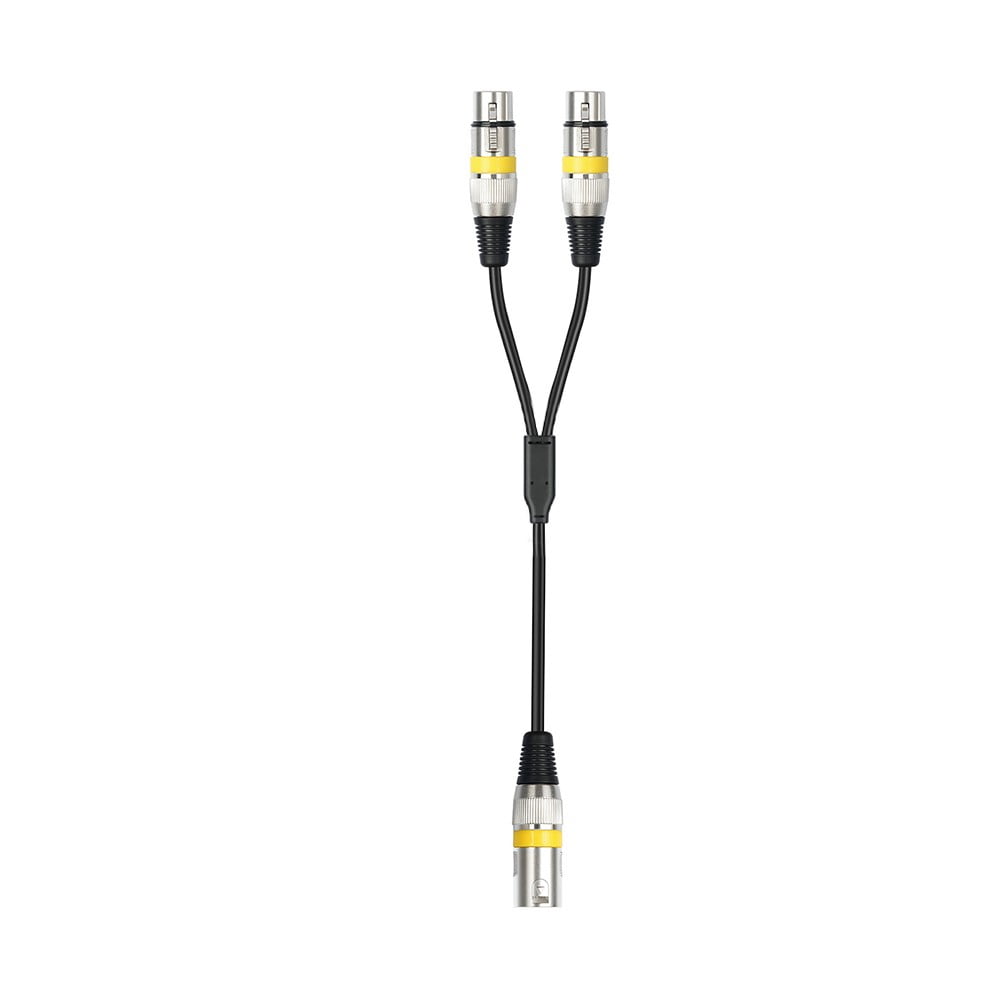 SPRING Double Shielded Cable Metal Head 1/4 TRS 6.35mm Male to Dual ...