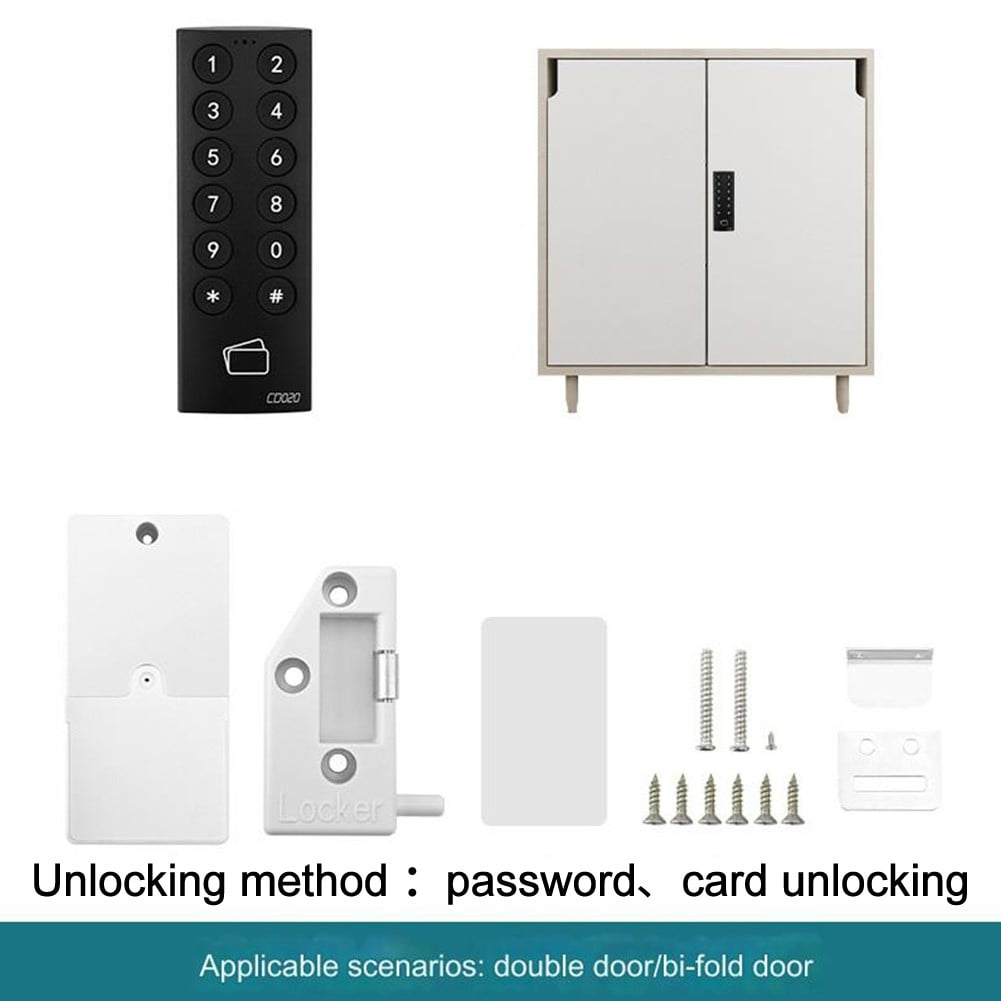 DAMIFU Drawer LockPassword/Card Sensing Cabinet Drawer Lock For Single ...