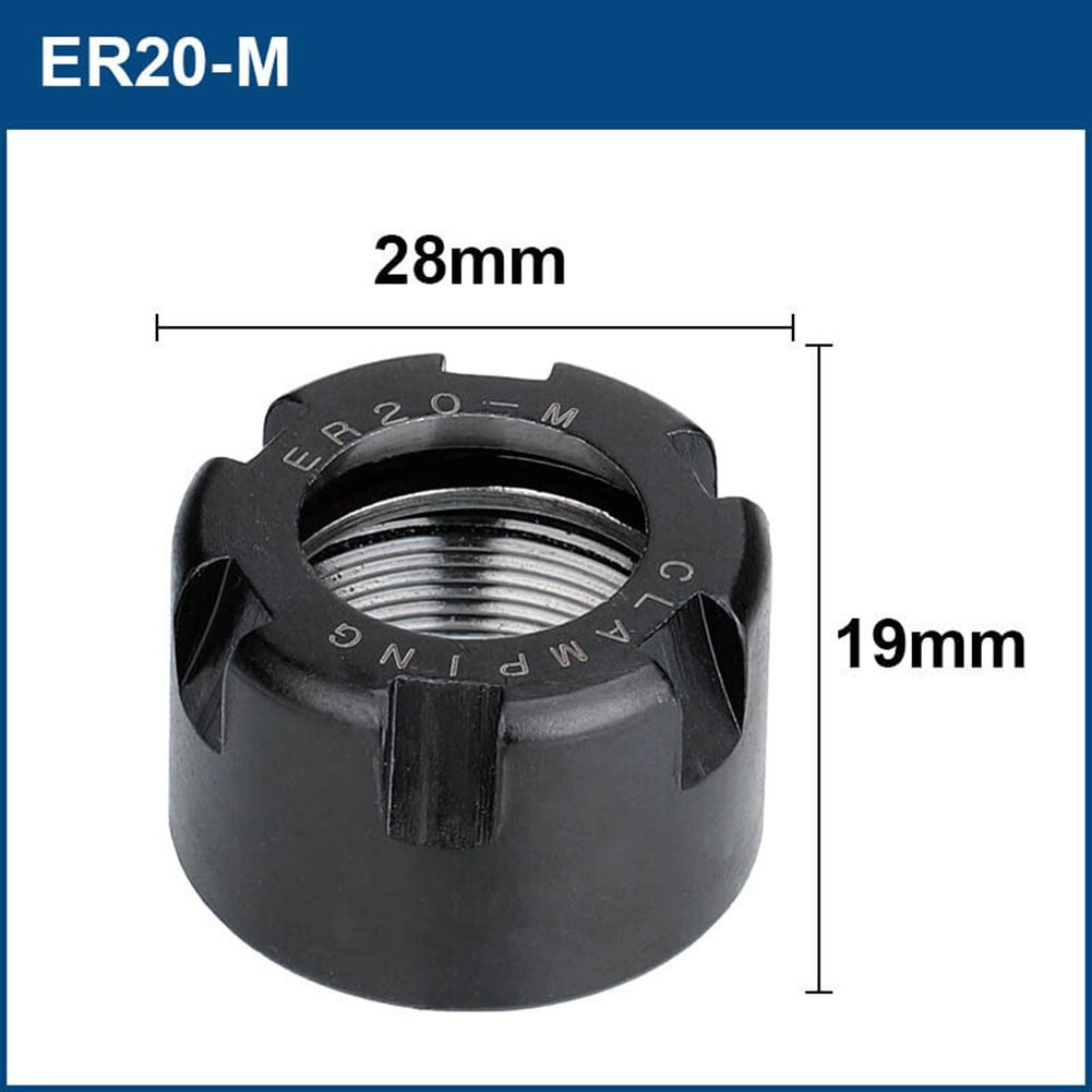 DAMIFU ER8ER40 AMUM Collet Clamping Nuts for CNC Lathe Milling Router ...