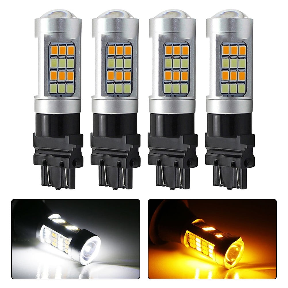 DAMIFU Easy and Quick Installation 4X WhiteYellow 3157 LED DRL ...